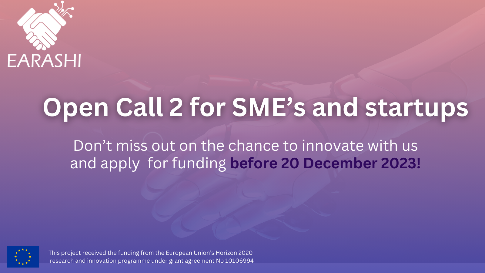 Exciting News! Open Call 2 is LAUNCHED 🚀📢 - EARASHI